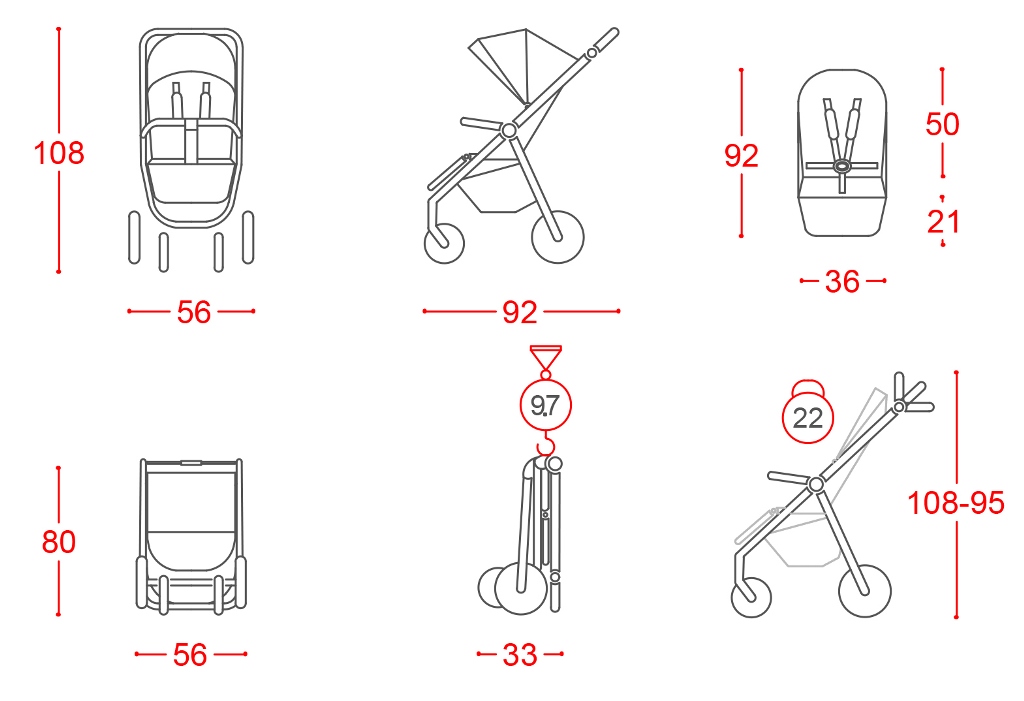 Коляска прогулочная Carrello Bravo CRL-8512 купить недорого в Киеве и ...